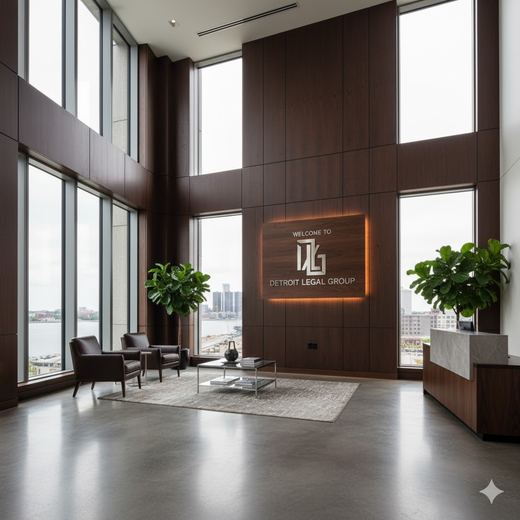Custom Lobby Signs Guide | Design, Materials & Placement Tips | Detroit ...